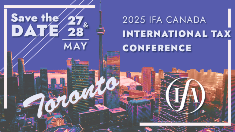 Registration | 2025 IFA Canada Tax Conference - ifacanada.org